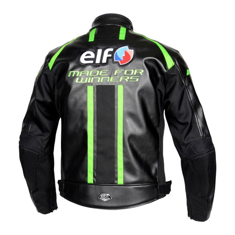 elf エルフ Elf エボルツィオーネPUレザージャケット ブラック＆グリーン EJ-W108-BG-S バイク用 S : GBFT Online - 通販 - Yahoo!ショッピング