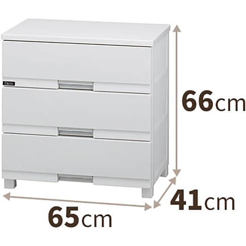Fits 天馬 Tenma フィッツプラス プレミアム チェスト 3段 セラミックホワイト 幅65cm FP6503 : GBFT Online - 通販 - Yahoo!ショッピング