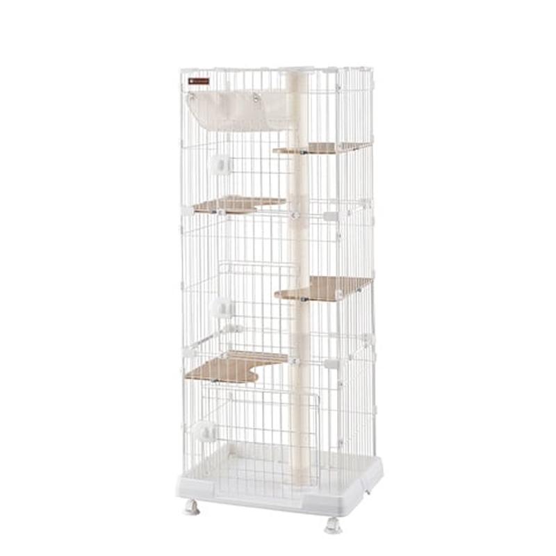 IRIS OHYAMA アイリスオーヤマ IRISOHYAMA キャットランドケージ スリム オフホワイト PCLC-703 5段 幅69cm : GBFT Premium - 通販 ...