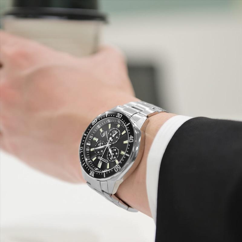 オルタナ シチズン CITIZEN エコ・ドライブ シルバー ソーラー充電 防水 メンズ ギフト VO10-6771F : GBFT Premium - 通販 - Yahoo!ショッピング