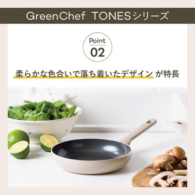 GREEN PAN（グリーンパン） トーンズ フライパン 24cm ブラック IH対応 PFAS不使用 軽量設計 : GBFT Premium - 通販 - Yahoo!ショッピング