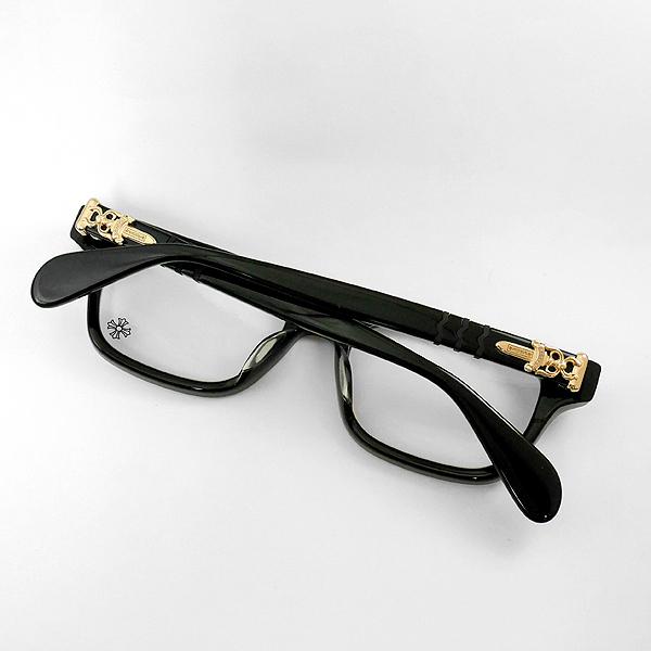 CHROME HEARTS（クロムハーツ） 【新品 激レア】 ダガー アイウェア 眼鏡 TESTERICAL BK-18KGP ゴールド ...