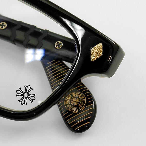 CHROME HEARTS（クロムハーツ） 【新品 激レア】 ダガー アイウェア 眼鏡 TESTERICAL BK-18KGP ゴールド ...