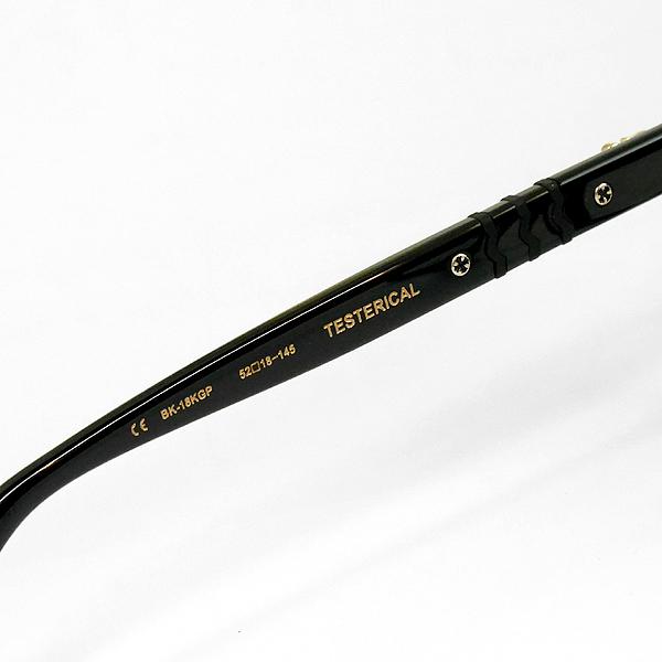 CHROME HEARTS（クロムハーツ） 【新品 激レア】 ダガー アイウェア 眼鏡 TESTERICAL BK-18KGP ゴールド ...