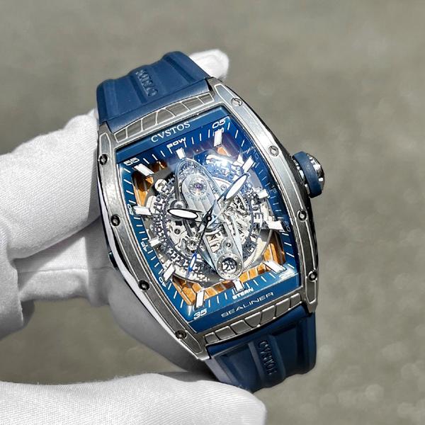 CVSTOS 【国内正規 / 付属完備】CVSTOS クストス チャレンジシーライナーII CVT-SEA2 ST 替えベルト3本付き ラバー レザー ネイビー 腕時計 : ジュエリーささき ...