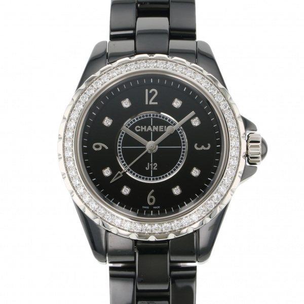 CHANEL（シャネル） CHANEL J12 H3108 ブラック文字盤 新品 腕時計 レディース : ジェムキャッスルゆきざき - 通販 ...