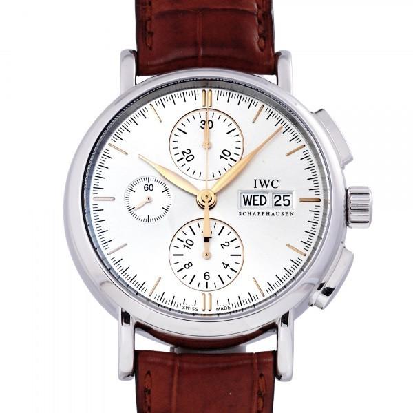 IWC SCHAFFHAUSEN ポートフィノ クロノグラフ IW378302 シルバー文字盤 中古 腕時計 メンズ : ジェムキャッスルゆき ...