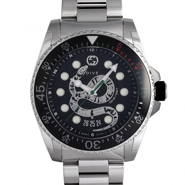GUCCI（グッチ） ダイヴ YA136218 ブラック文字盤 新品 腕時計 メンズ : ジェムキャッスルゆきざき - 通販 - Yahoo ...
