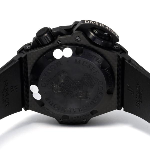 HUBLOT ウブロ キングパワー オーシャノグラフィック4000 カーボンファイバー 世界限定500本 731.QX.1140.RX ブラック文字盤 中古 腕時計 メンズ : ジェム ...