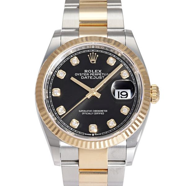 ロレックス ROLEX デイトジャスト 36 126233G ブライトブラック文字盤 中古 腕時計 メンズ : w245402 : ジェム ...