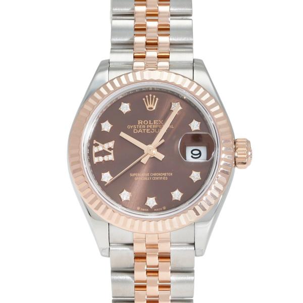 デイトジャスト ロレックス ROLEX 28 279171G チョコ(スターIXダイヤ)文字盤 中古 腕時計 レディース : ジェムキャッスル ...