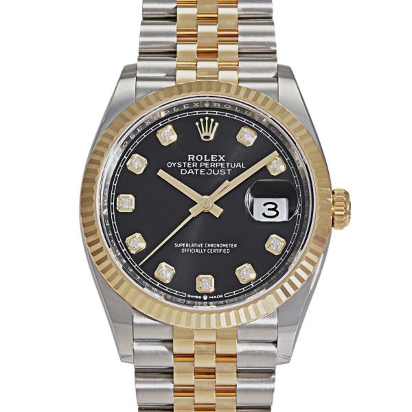 デイトジャスト ロレックス ROLEX 36 126233G ブライトブラック/10PD文字盤 新品 腕時計 メンズ : ジェムキャッスルゆき ...