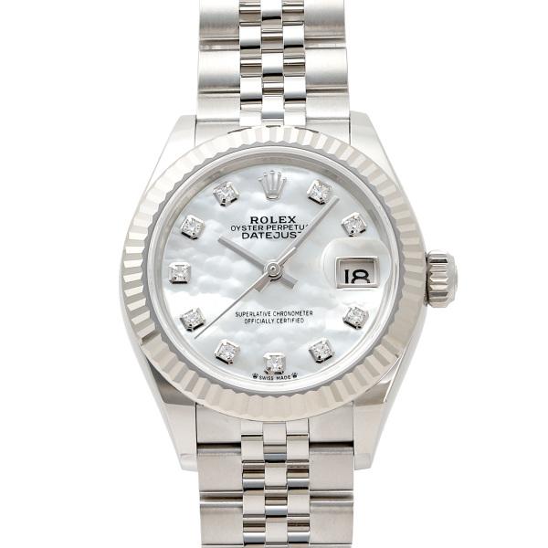 デイトジャスト ロレックス ROLEX 28 279174NG ホワイト文字盤 新品 腕時計 レディース : ジェムキャッスルゆきざき ...