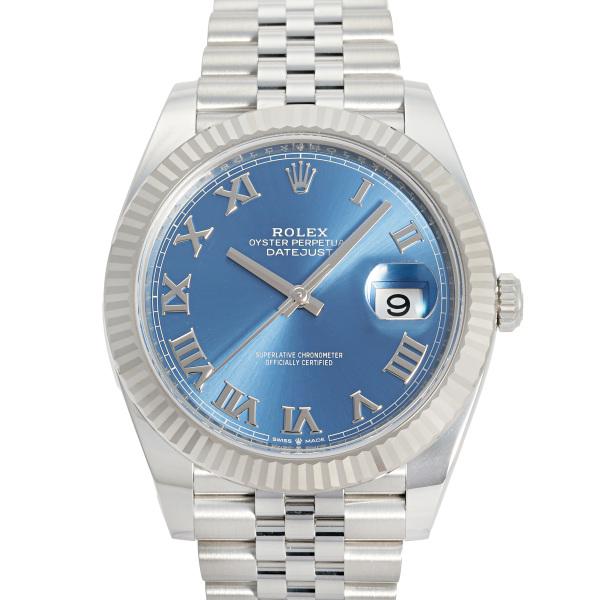 デイトジャスト ロレックス ROLEX 41 126334 アズーロブルー/ローマ文字盤 新品 腕時計 メンズ : ジェムキャッスルゆきざき ...