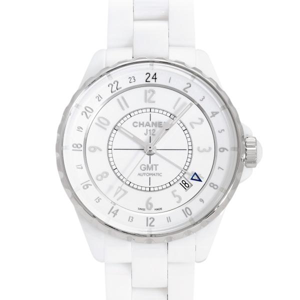 CHANEL（シャネル） CHANEL J12 GMT 38mm H3103 ホワイト文字盤 中古 腕時計 メンズ : ジェムキャッスルゆきざ ...