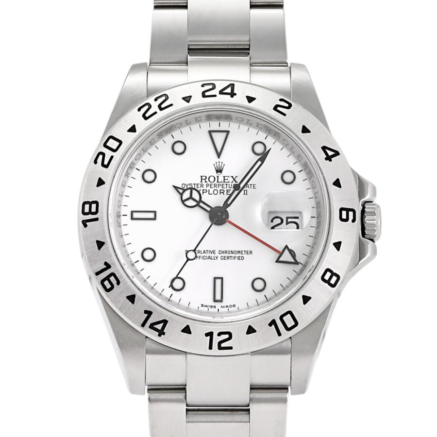 エクスプローラーII ロレックス ROLEX 16570 ホワイト文字盤 中古 腕時計 メンズ : ジェムキャッスルゆきざき - 通販 - Yahoo!ショッピング