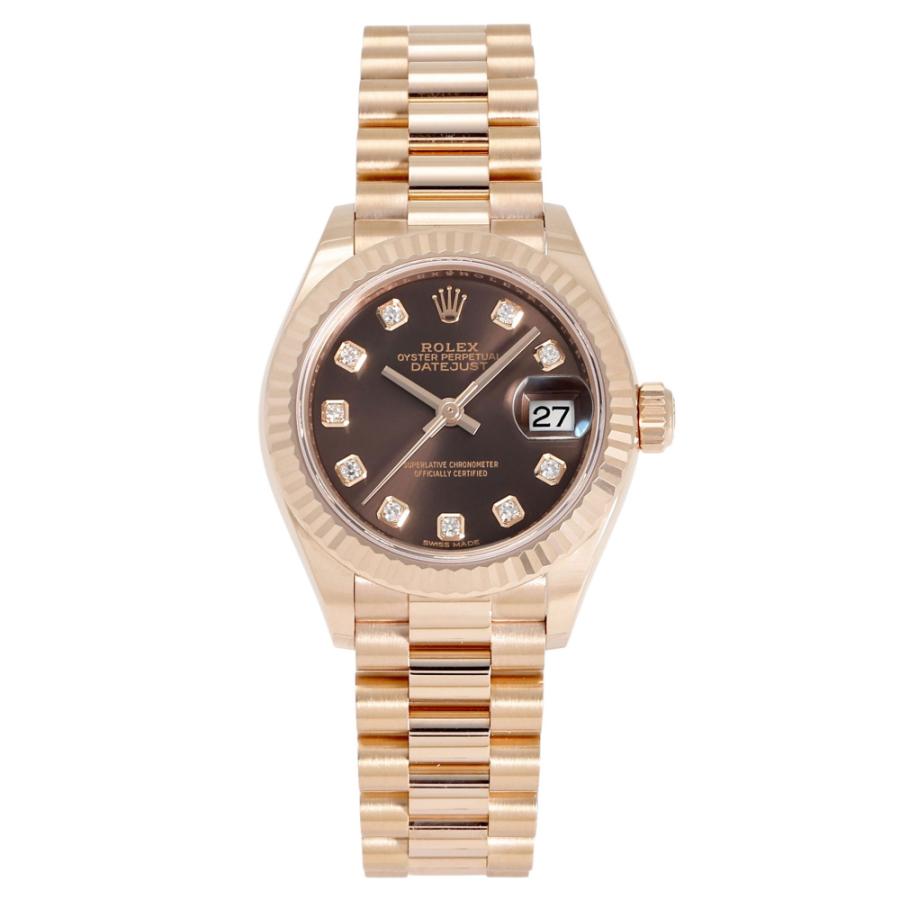 デイトジャスト ロレックス ROLEX 28 279175G チョコレート/10PD文字盤 中古 腕時計 レディース : ジェムキャッスルゆき ...