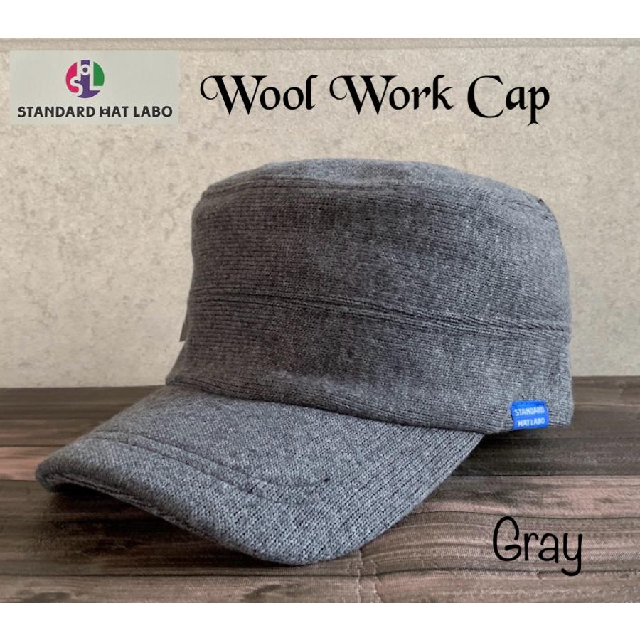 3色展開 帽子 特価 ワークキャップ ウール ニット キャップ STANDARD HAT LABO メンズ レディース 男女兼用 シンプル ...