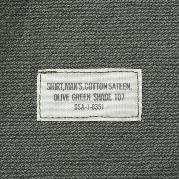 BUZZ RICKSON'S バズリクソンズ BUZZRICKSON'S 長袖 コットン サテン ユーティリティー OG-107 シャツ ...