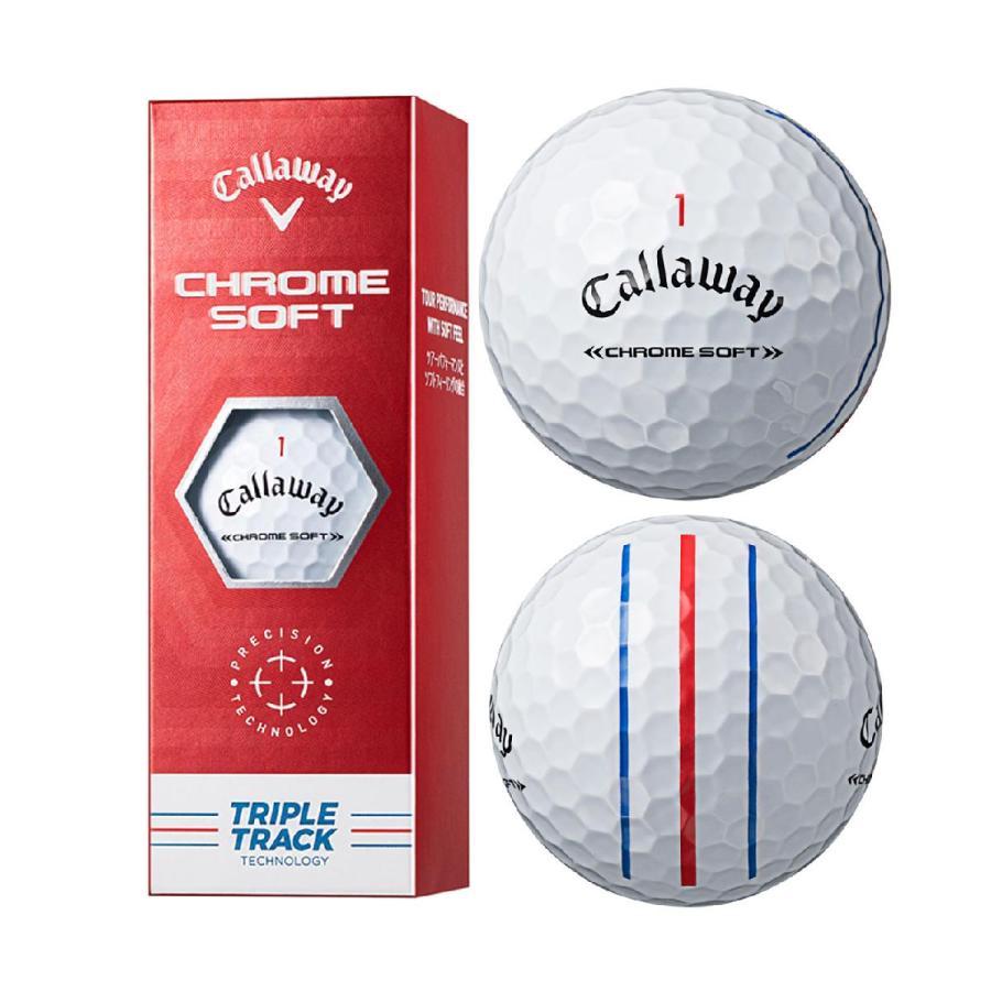 Callaway（キャロウェイ） キャロウェイゴルフ CHROME SOFT CHROME SOFT TRIPLE TRACK ボール 1スリーブ（3球入り） : GDOゴルフショップ ...