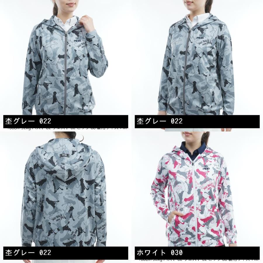 ピン PING Mr.PING総柄プリント フルジップフーディー レディス :0000677386:GDOゴルフショップ Yahoo!店 - 通販 - Yahoo!ショッピング