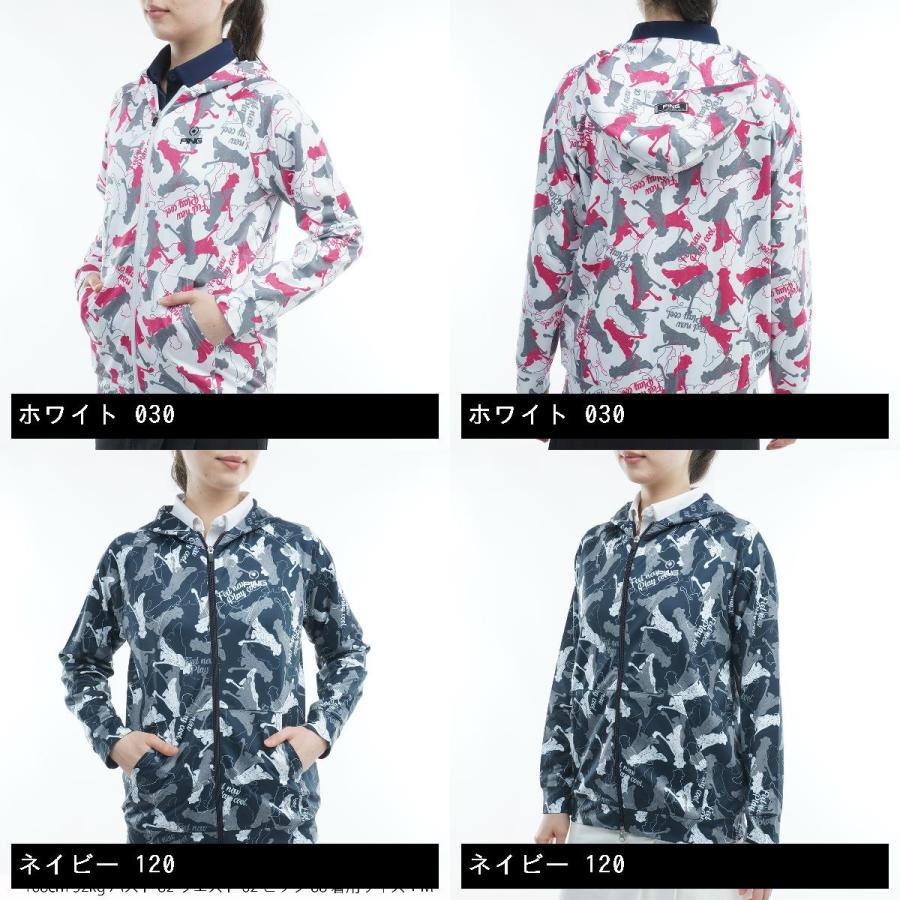 ピン PING Mr.PING総柄プリント フルジップフーディー レディス :0000677386:GDOゴルフショップ Yahoo!店 - 通販 - Yahoo!ショッピング