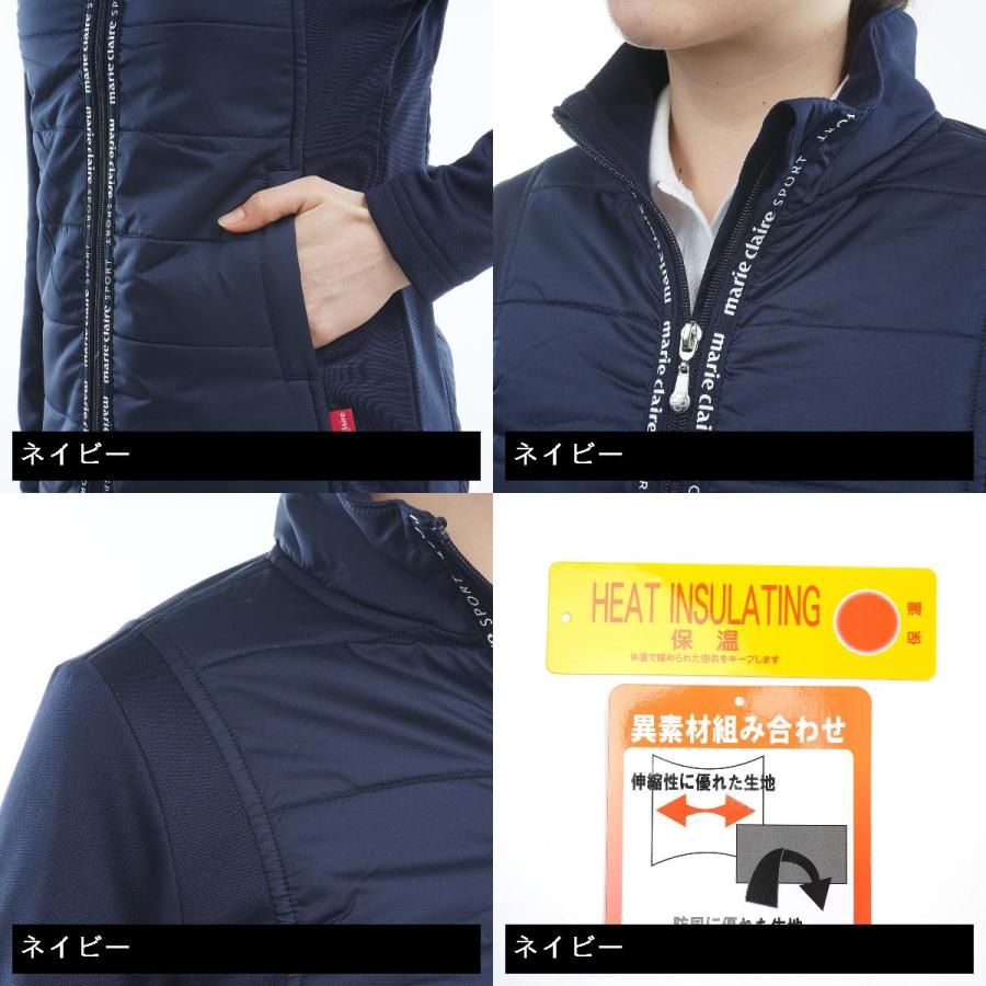Marie Claire マリクレール marie claire 異素材ブルゾン レディス : GDOゴルフショップ Yahoo!店 - 通販 - Yahoo!ショッピング