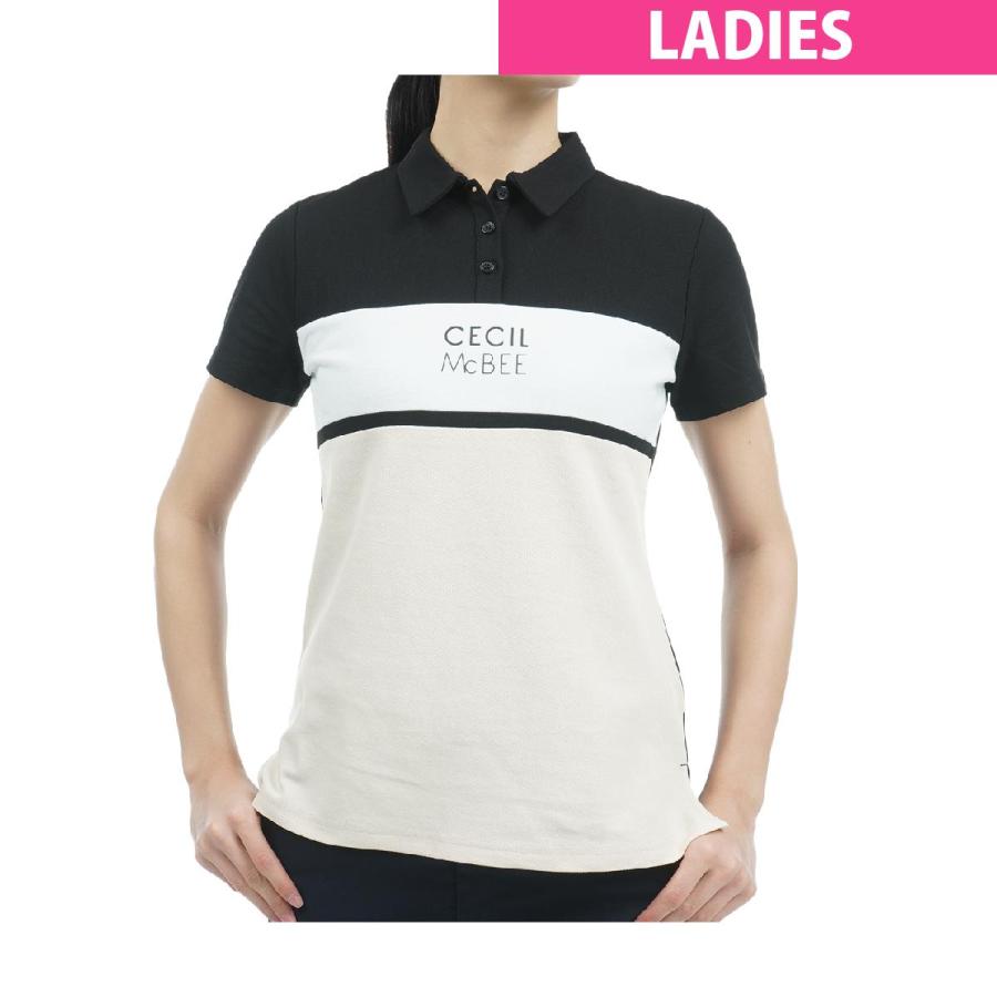 セシルマクビー グリーン CECIL McBEE green ストレッチ バイカラー 半袖ポロシャツ レディス : GDOゴルフショップ Yahoo!店 - 通販 - Yahoo!ショッピング