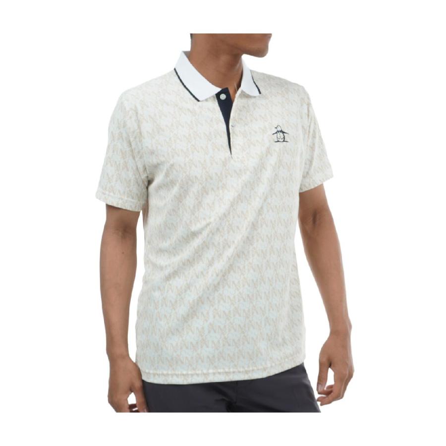Munsingwear マンシングウェア SEASON COLLECTION SUNSCREEN ストレッチ モノグラムロゴプリント半袖ポロシャツ : GDOゴルフショップ Yahoo!店 ...