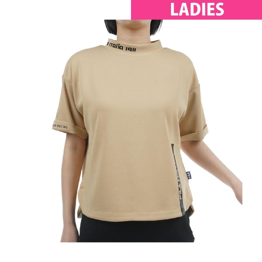FILA フィラ オーバーサイズ 半袖モックネックシャツ レディス : GDOゴルフショップ Yahoo!店 - 通販 - Yahoo!ショッピング