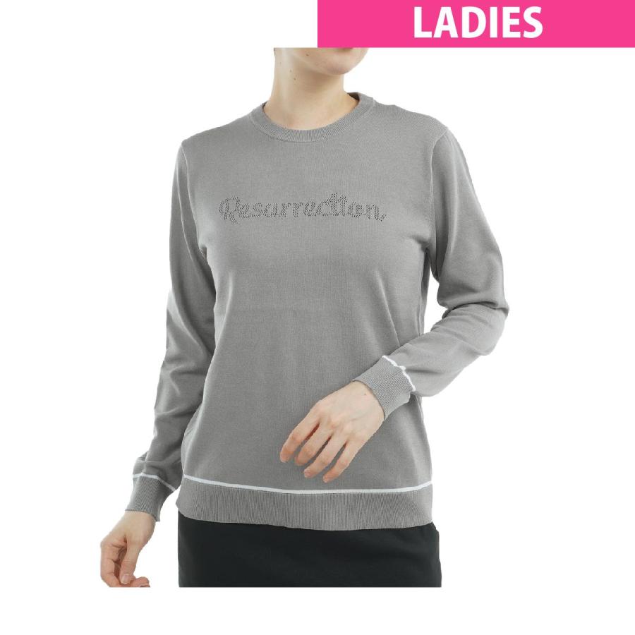 ブランド登録なし レザレクション Resurrection ロゴ クルーネックセーター レディス : GDOゴルフショップ Yahoo!店 - 通販 - Yahoo!ショッピング