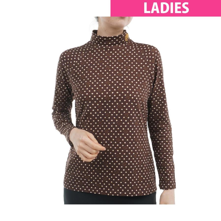 ZOY ゾーイ 小紋ロゴ プリント ストレッチ 長袖モックネックシャツ レディス : 0000763894 : GDOゴルフショップ Yahoo!店 - 通販 - Yahoo!ショッピング