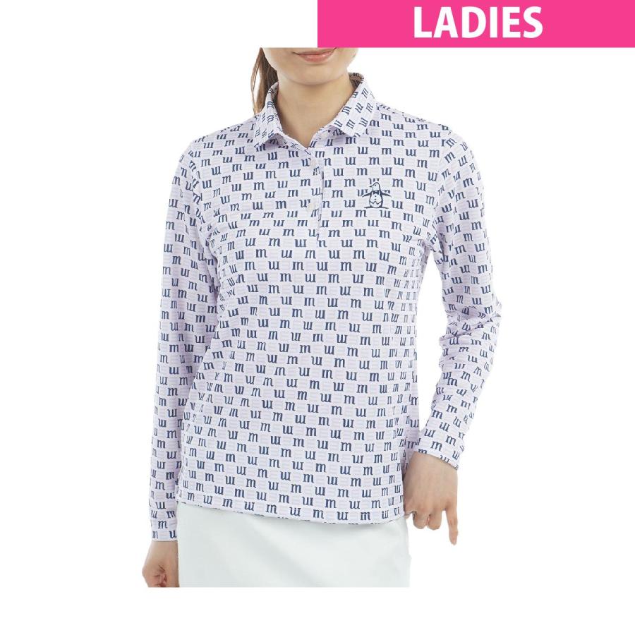 Munsingwear マンシングウェア SEASON COLLECTION SUNSCREEN ストレッチ ロゴプリント長袖ポロシャツ レディス : GDOゴルフショップ Yahoo!店 ...