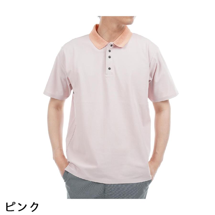 アンパスィ　and per se & GOLF　ストレッチ レイシャットピケ半袖ポロシャツ and per se（アンパスィ） & GOLF ストレッチ レイシャットピケ半袖