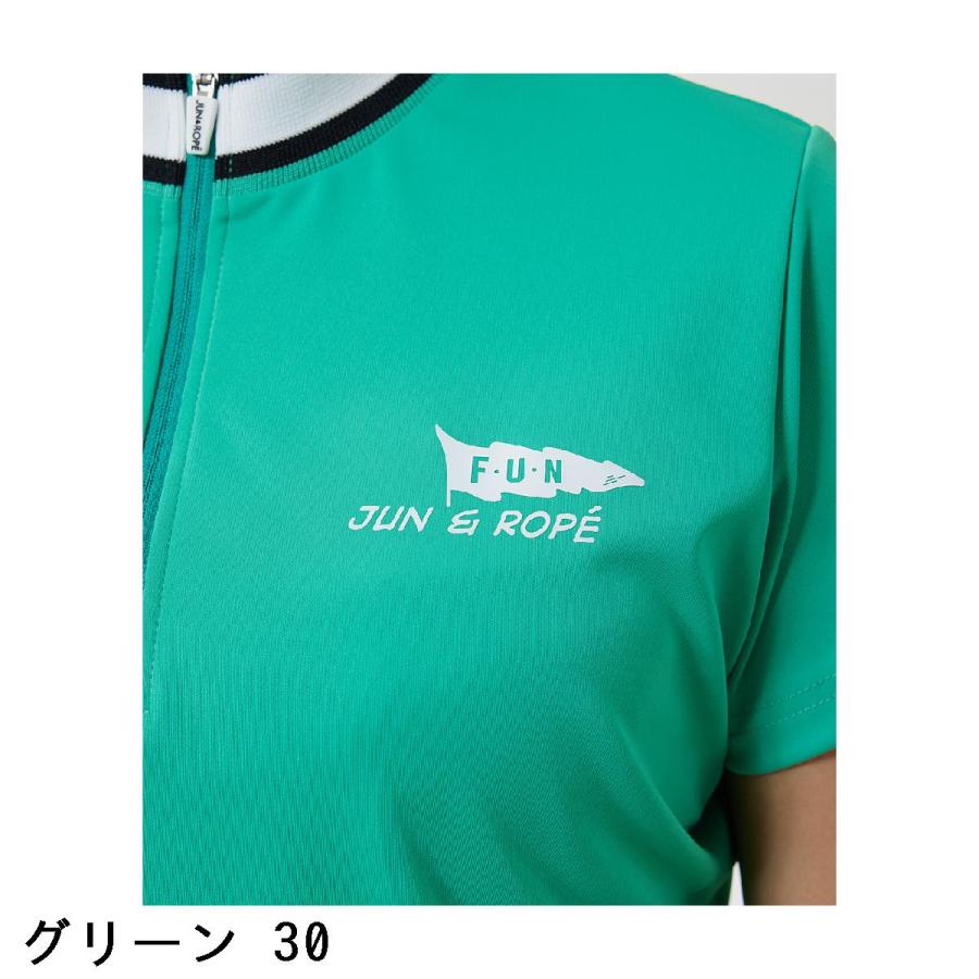 JUN&ROPE' ジュン アンド ロペ JUN & ROPE モックネックバックプリント 半袖プルオーバー レディス : GDOゴルフショップ Yahoo!店 - 通販 - Yahoo!ショッピング