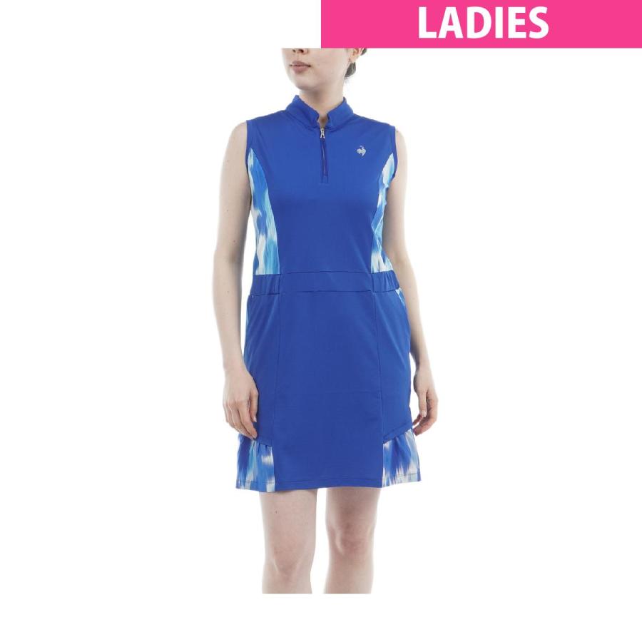 ルコックスポルティフ ゴルフ　Le coq sportif GOLF　RIJOUME ストレッチ 夏柄スリーブレスワンピース　レディス le coq sportif GOLF（ルコックスポルティフ ゴルフ） ルコック