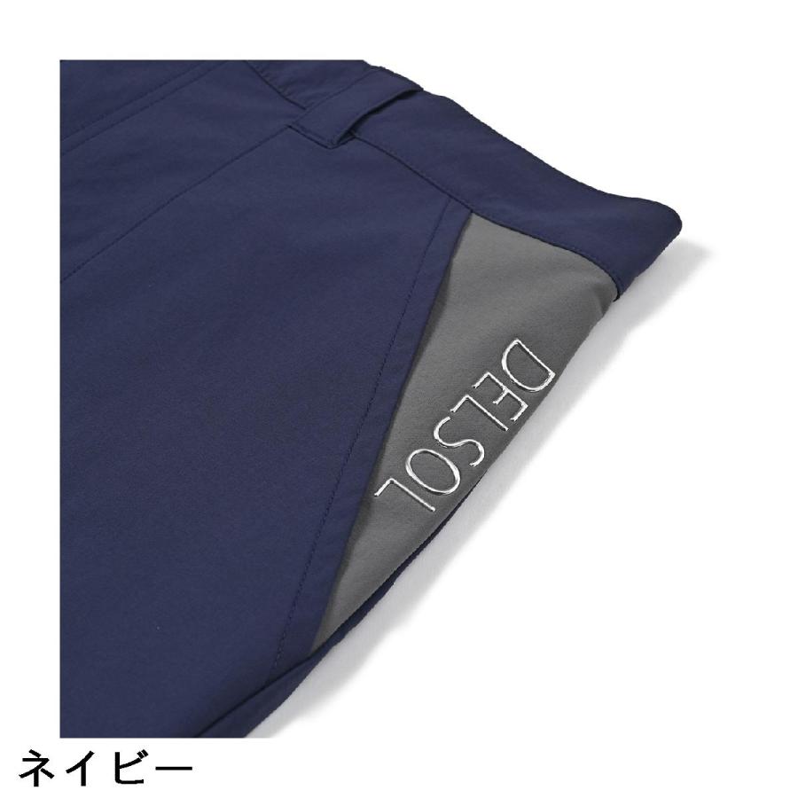 デルソルゴルフ DELSOL GOLF ストレッチ 配色切替ハーフパンツ