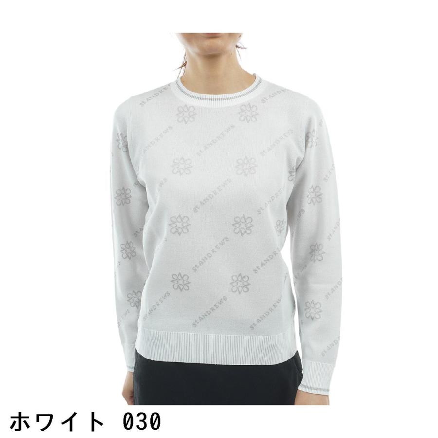 セント・アンドリュース　St ANDREWS　ロゴケルトジャカード プルオーバーセーター　レディス セント・アンドリュース St ANDREWS ロゴケルトジャカード プル