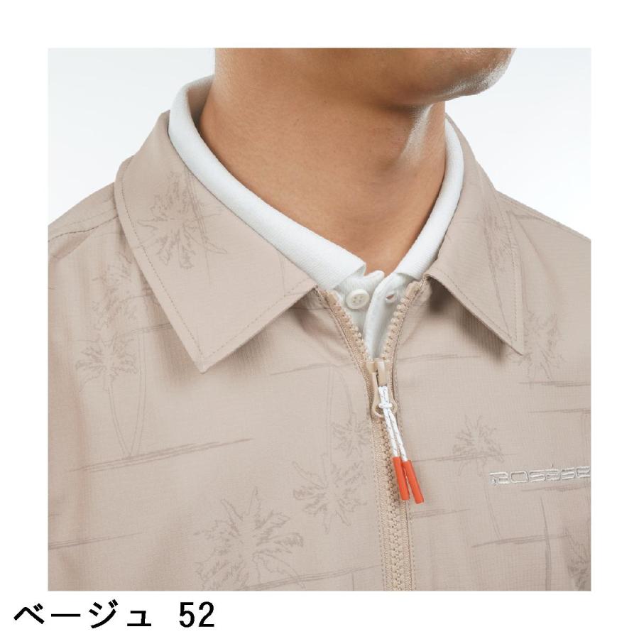 Rosasen（ロサーセン） ストレッチ パームツリー柄 コーチジャケット