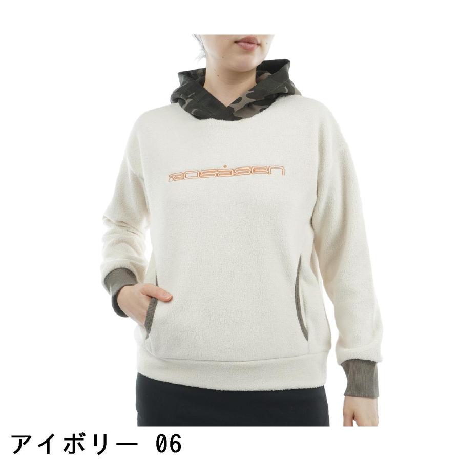 Rosasen（ロサーセン） 起毛ジャージ 迷彩切替フーディー レディス
