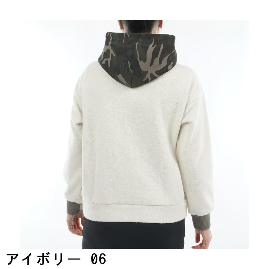 ロサーセン　ROSASEN　起毛ジャージ 迷彩切替フーディー　レディス Rosasen（ロサーセン） 起毛ジャージ 迷彩切替フーディー レディス