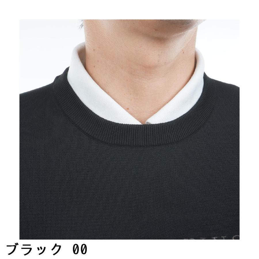Munsingwear（マンシングウェア） ロゴジャカードクルーネックセーター