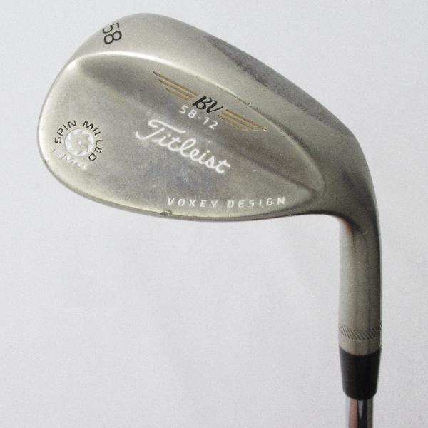 タイトリスト Vokey Vokey SPINMILLED SM4 ブラックニッケル ウェッジ スチールシャフト 【58-12】 シャフト：スチールシャフト : 5002345574-001 ...