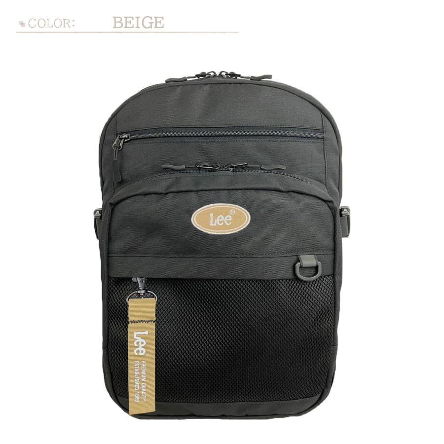 Lee LEE リー 320-4930 32L A4 B4 メッシュポケット 2ルーム リュック デイパック 刺繍ロゴ 多収納 PCポケット 大容量 通学 サイドアクセス リフレクター ...
