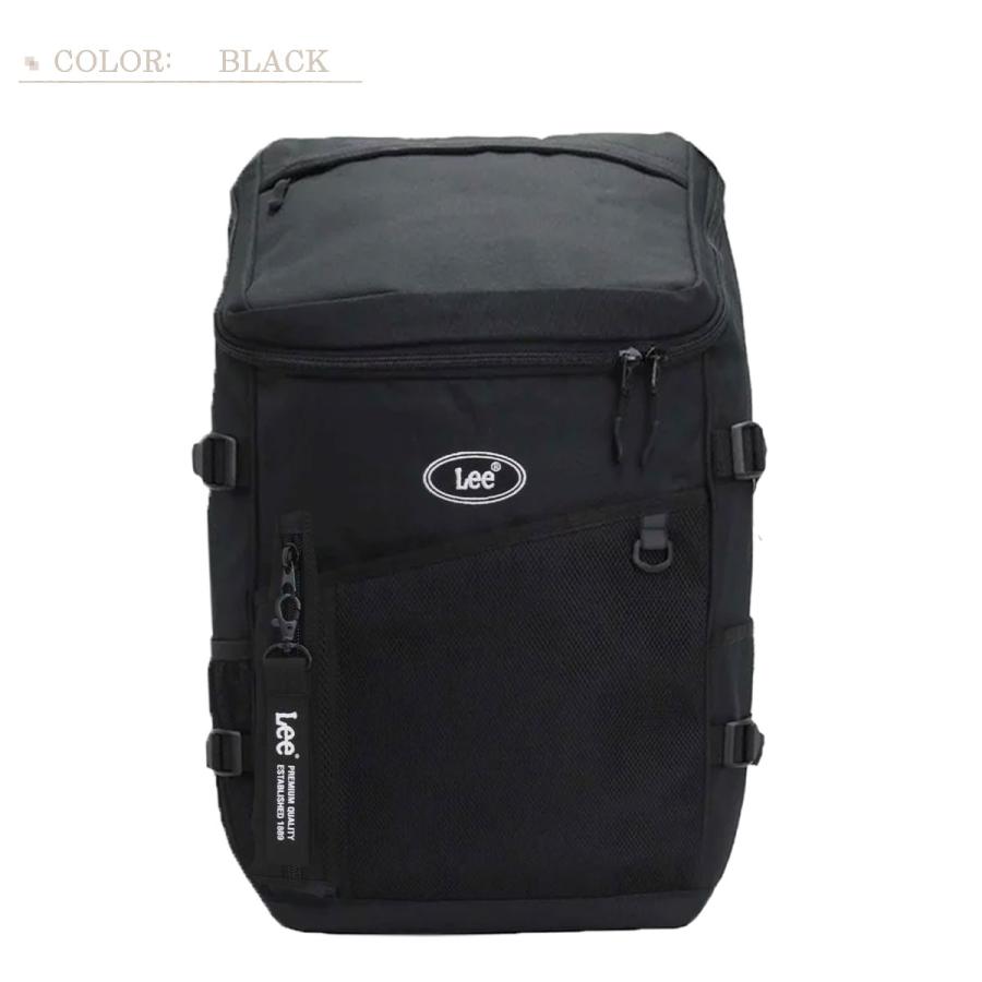 Lee LEE リー 320-4931 32L A4 B4 A3 スクエア ボックス リュック バックパック デイパック 刺繍ロゴ 多収納 PCポケット 新学期 学生 中学 高校 大容量 通学 ...