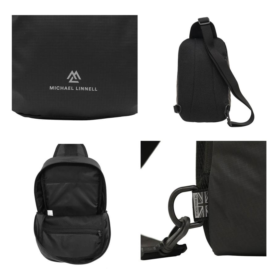 MICHAEL LINNELL マイケルリンネル MLAC-30 ショルダーバッグ ボディバッグ リフレクター ブラック 8L シンプル A ...