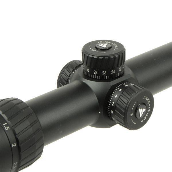 ARROW OPTICS / AIMTAC VISION HD 1-4.5x26 ライフルスコープ スコープマウントセット ブラック ハード ...