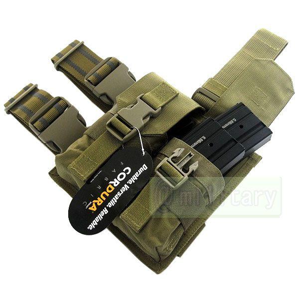 FLYYE Molle Drop Leg M4/M16 MAG Pouch KH : ジーリーショップ - 通販 - Yahoo!ショッピング