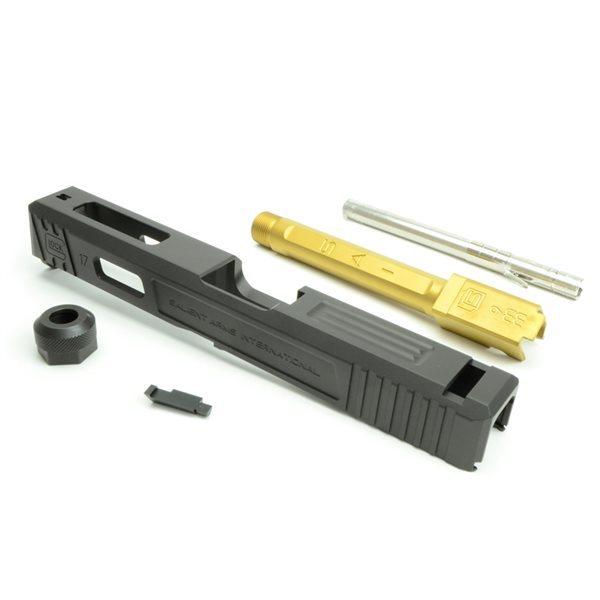 Guns Modify GLOCK17 SAI Tier1 タイプ アルミスライドセット 東京マルイ G17 3rd、G22用 ゴールドバレル(14mm逆ネジ) : ジーリーショップ - 通販 ...
