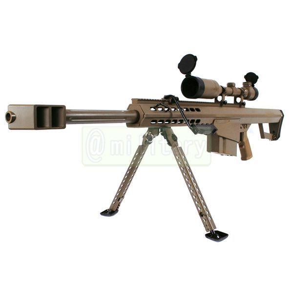 SNOW WOLF バレットM82 CQB FDEカラー 【対物ライフル】 電動フルメタル スコープ＆バイポット付属 : ジーリーショップ - 通販 - Yahoo!ショッピング